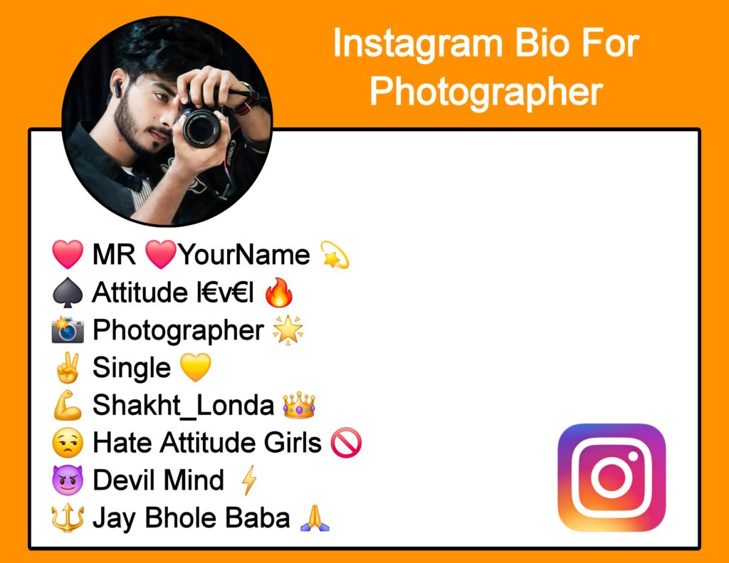 200+ Best Instagram Bio For Photographer [2026] - yohohindi.org